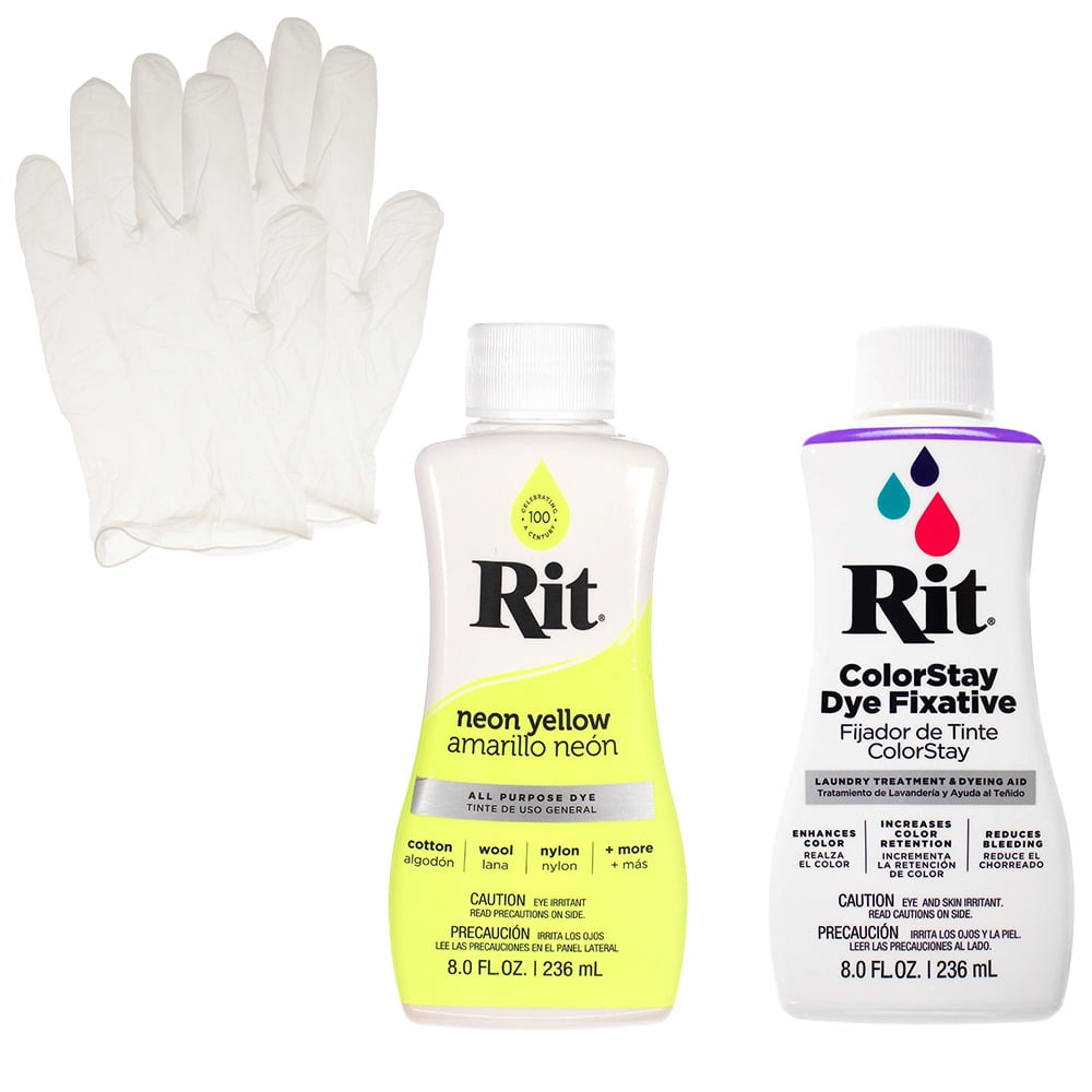 Rit Liquid Dye with ColorStay Fixative Bundle – All in One Kit with ...