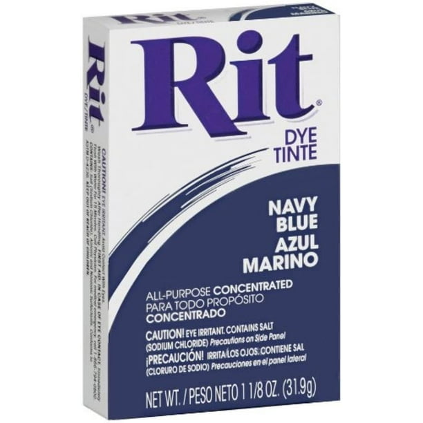 Rit All-Purpose Powder Dye, Navy Blue, 1.125 oz - Walmart Business Supplies