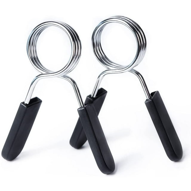 RitFit 2 inch Barbell Spring Clips for Weight Lifting, Collar Bar ...