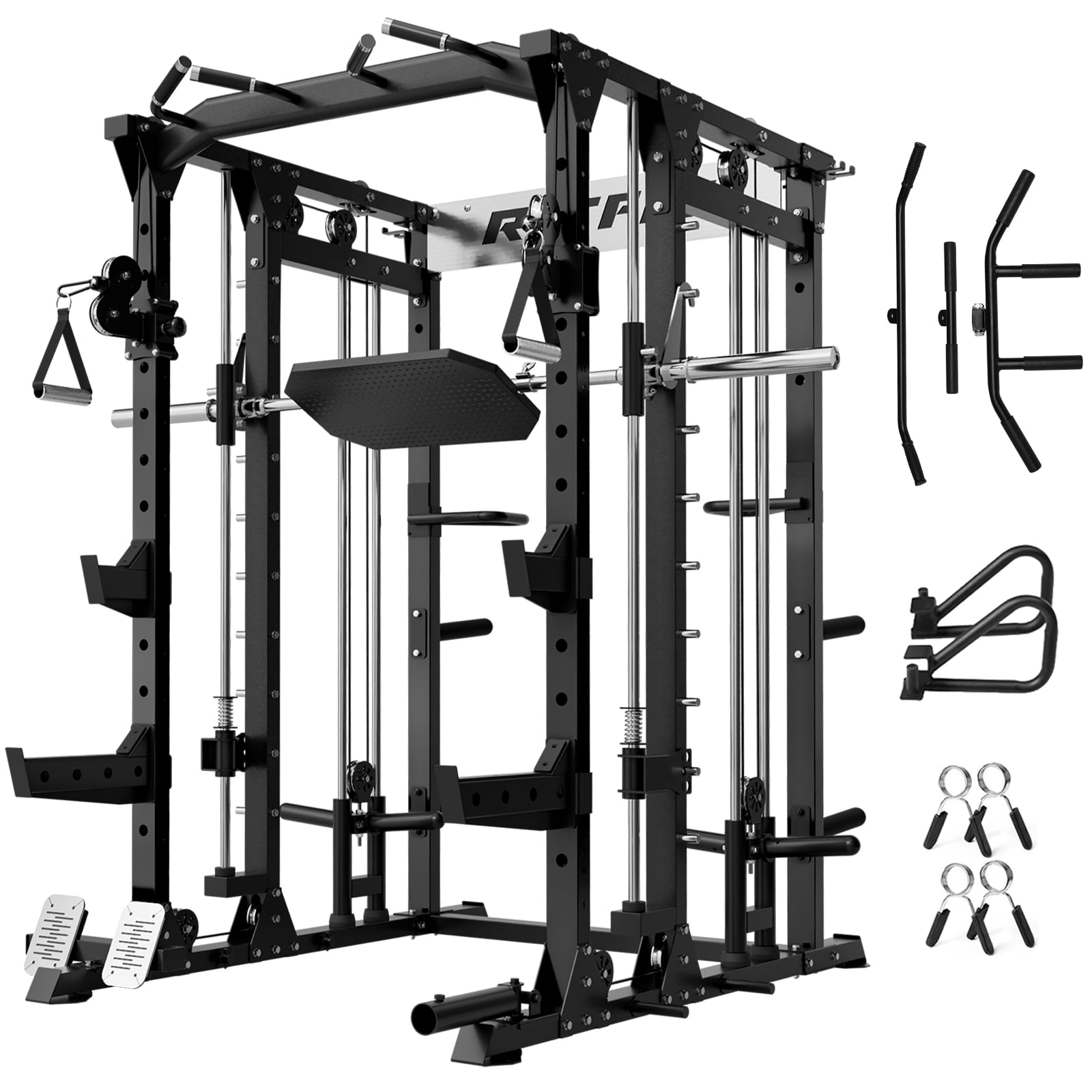 Lat Pulldown Machine All-in-One Smith Machine With LAT Pull-Down, Cable ...