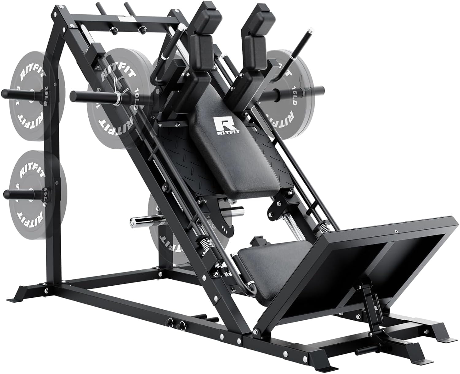 RitFit Gazelle Pro 3 in 1 Leg Press and Hack Squat Machine - High-Tensile Steel Leg Press ...