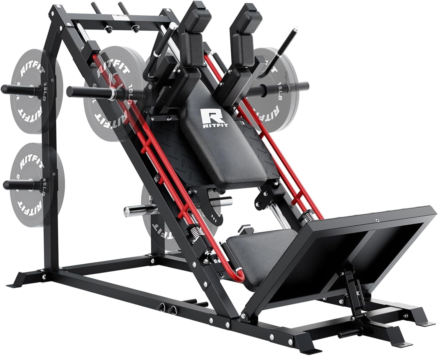 RitFit Gazelle Pro 3 in 1 Leg Press and Hack Squat Machine - High ...