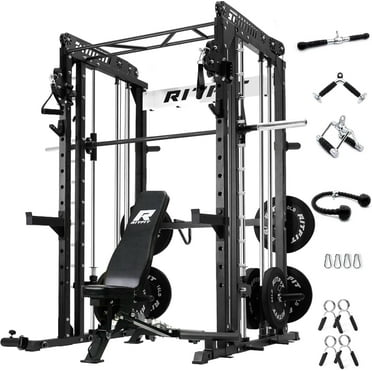Multi-Function Power Cage 2000LB Capacity w/ Dual Independent Pulley ...
