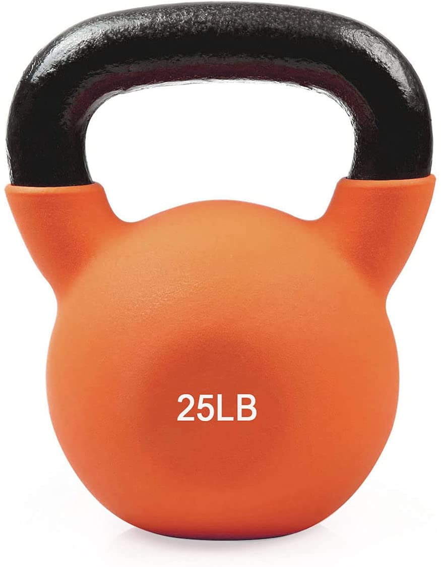 RitFit Neoprene Coated Solid Cast Iron Kettlebell 20 25 30 35 40 45 50 ...