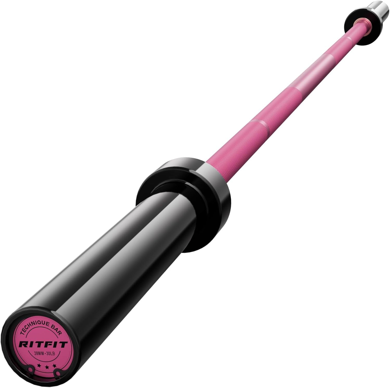 RitFit Olympic Barbell 6FT- 2 Inch Weight Bar for Strength Training ...