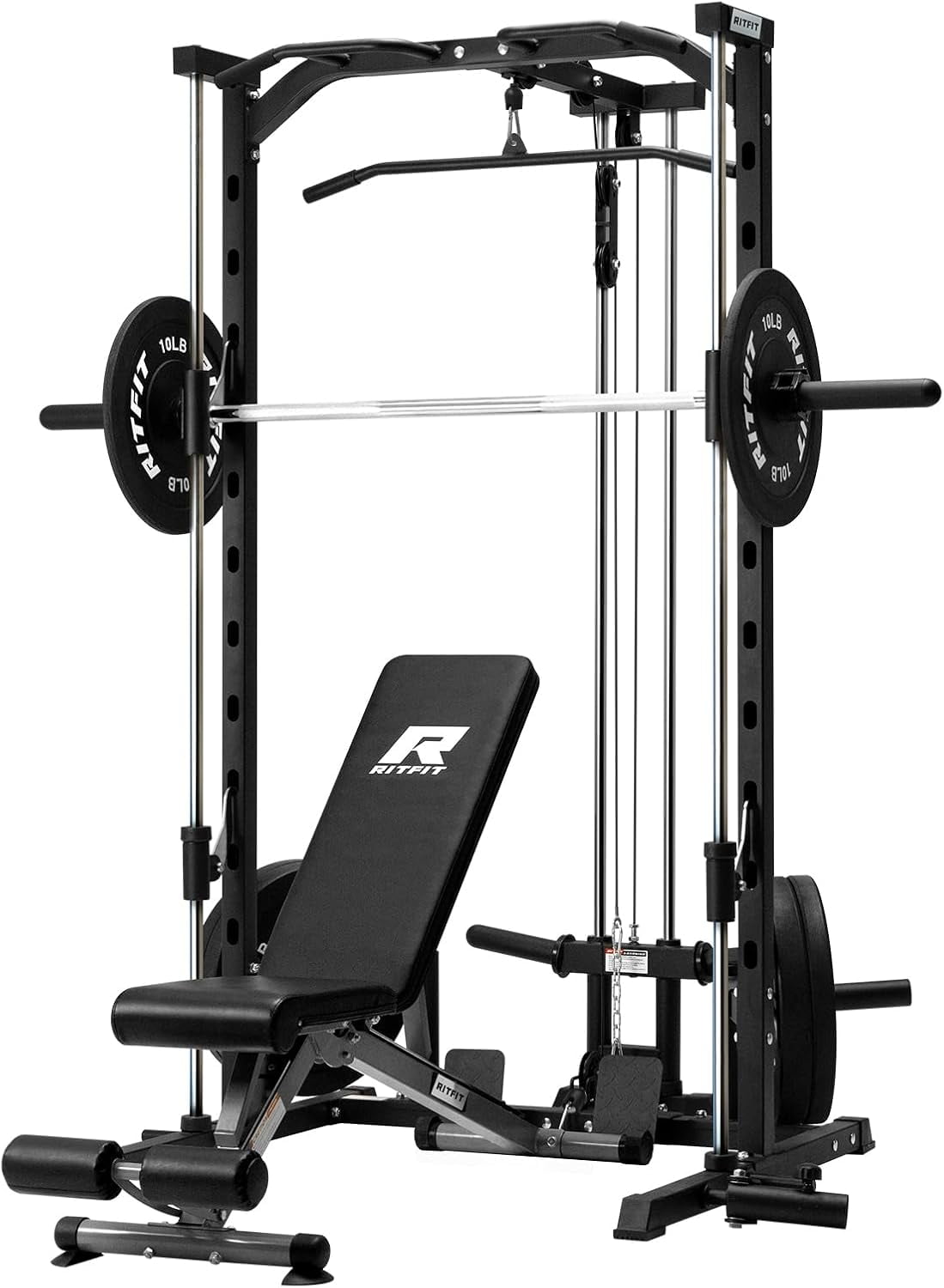 RitFit Smith Machinefor Home Gym, Power Cage Weight Half Rack Weight ...