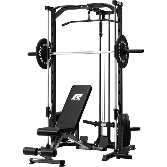 RitFit Smith Machinefor Home Gym, Power Cage Weight Half Rack Weight ...