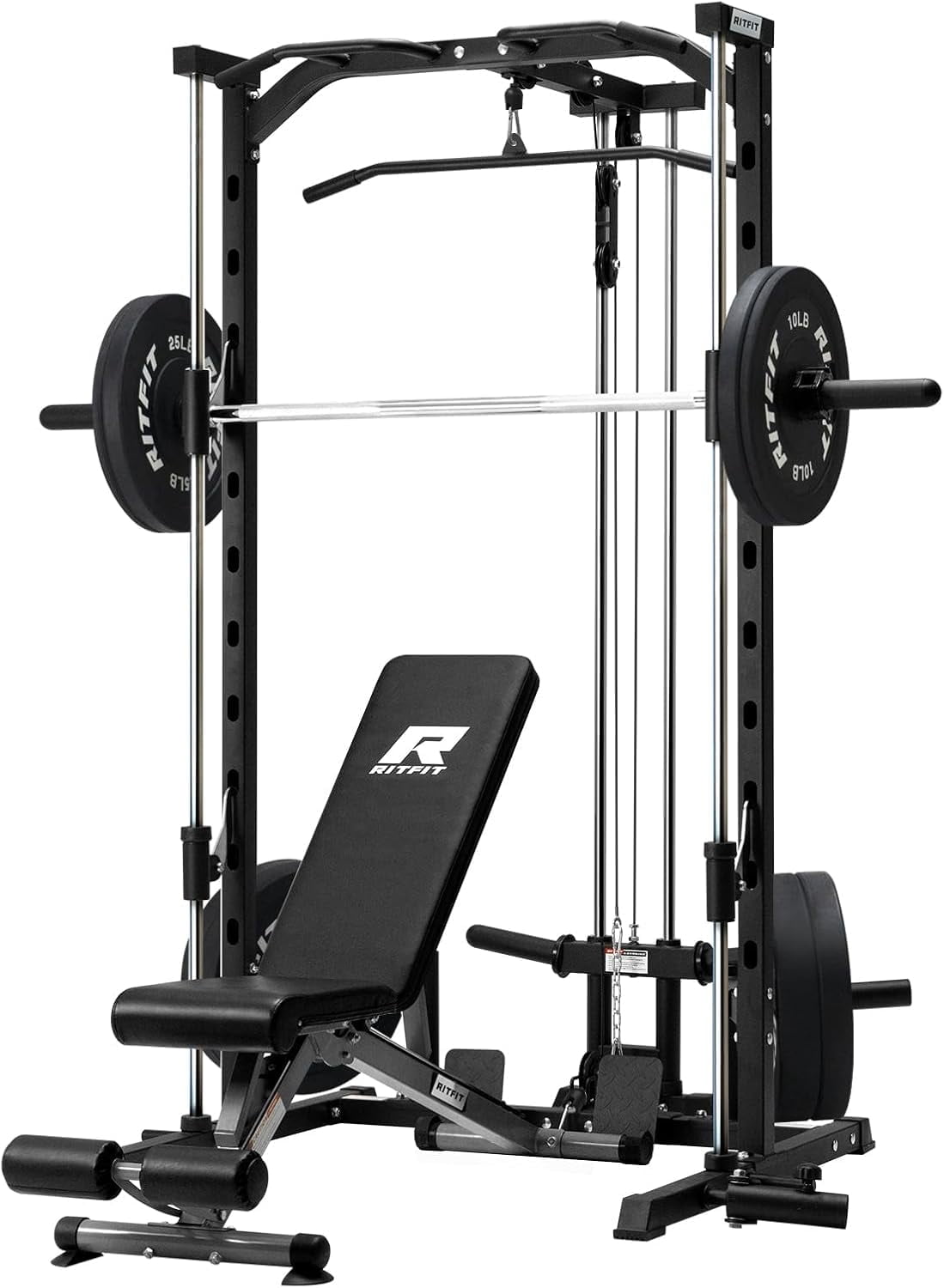 RitFit Smith Machinefor Home Gym, Power Cage Weight Half Rack Weight ...