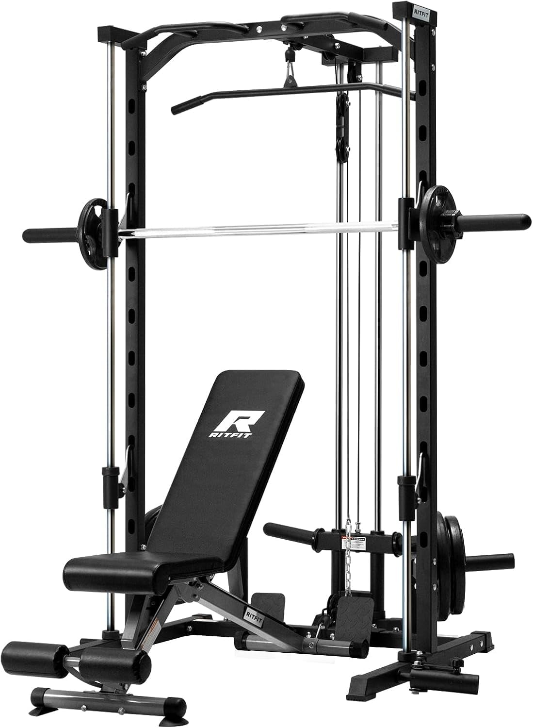 RitFit Smith Machinefor Home Gym, Power Cage Weight Half Rack Weight ...