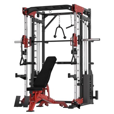 Ritkeep PMAX 5600 Pro Home Gym Smith Machine, 6-in-1 Squat Rack Dual ...
