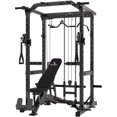 RitKeep Fitness M10 Power Cage with Pulley System and Adjustable Bench ...