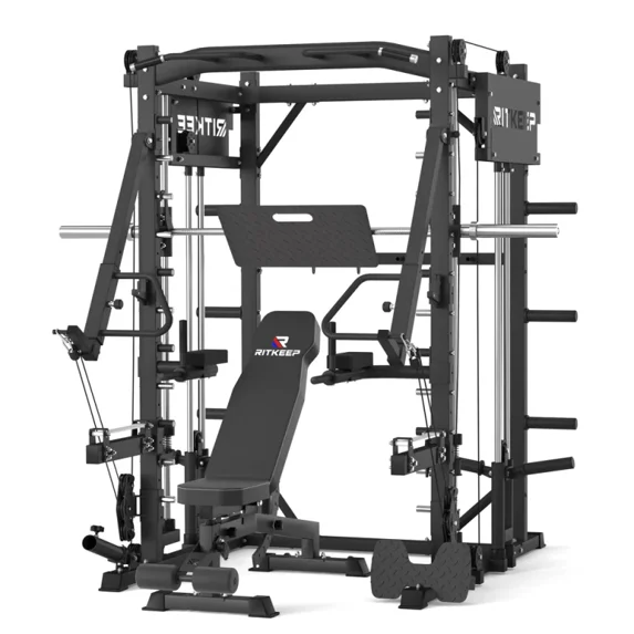 RitKeep Fitness All-in-One Smith Machine Combo PMAX-4750 with Incline ...