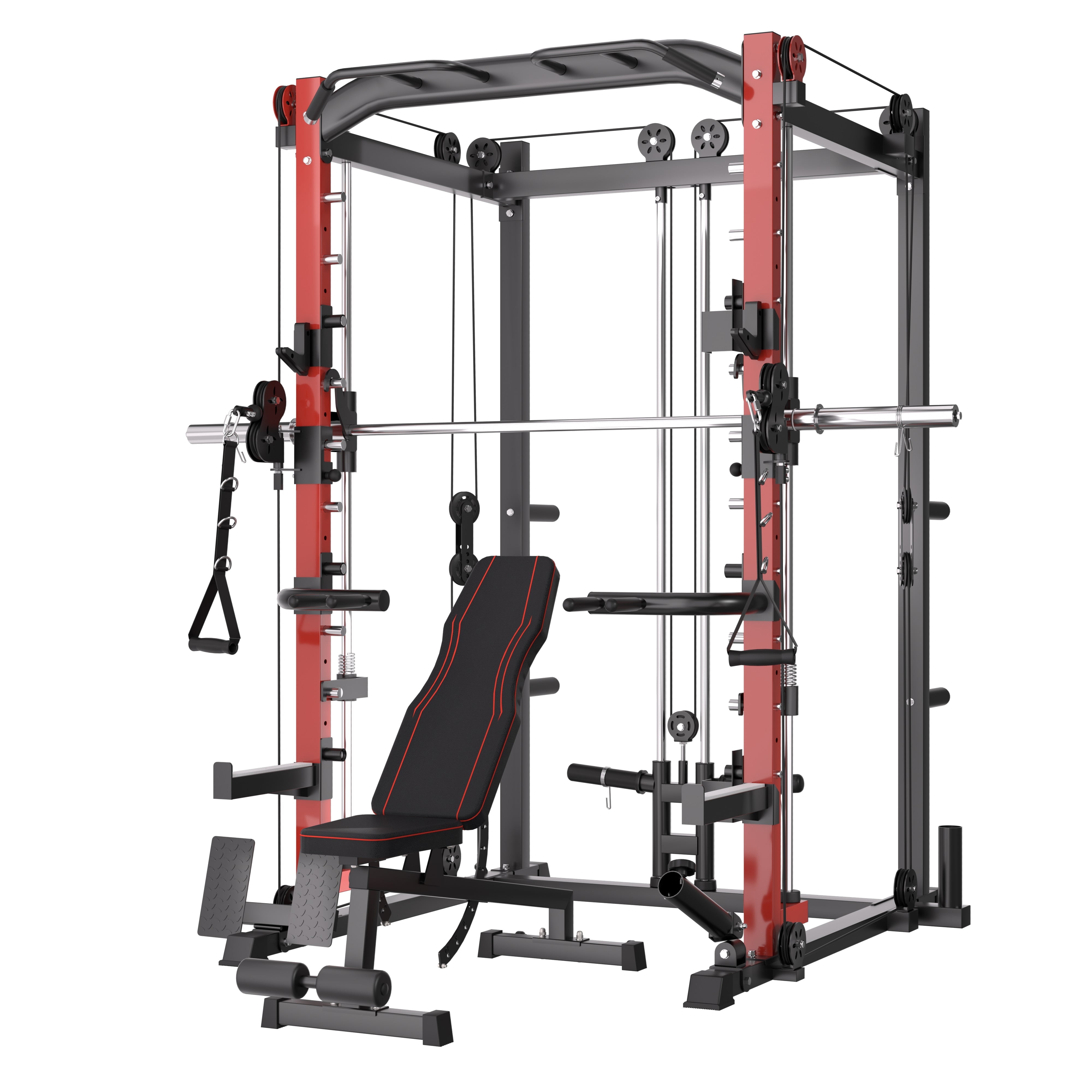 RitKeep Fitness Smith Machine PMAX-4550 Combo with RAB 2000 Bench ...