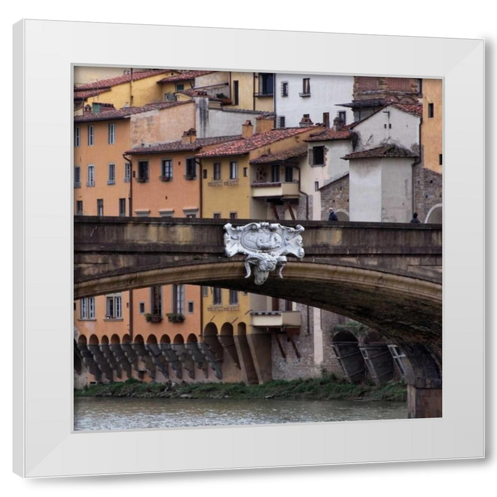 Rita Crane 15x15 White Modern Wood Framed Wall Art Titled - Ponte Santa ... Rita Crane 15x15 White Modern Wood Framed Wall Art Titled - Ponte Santa ...
