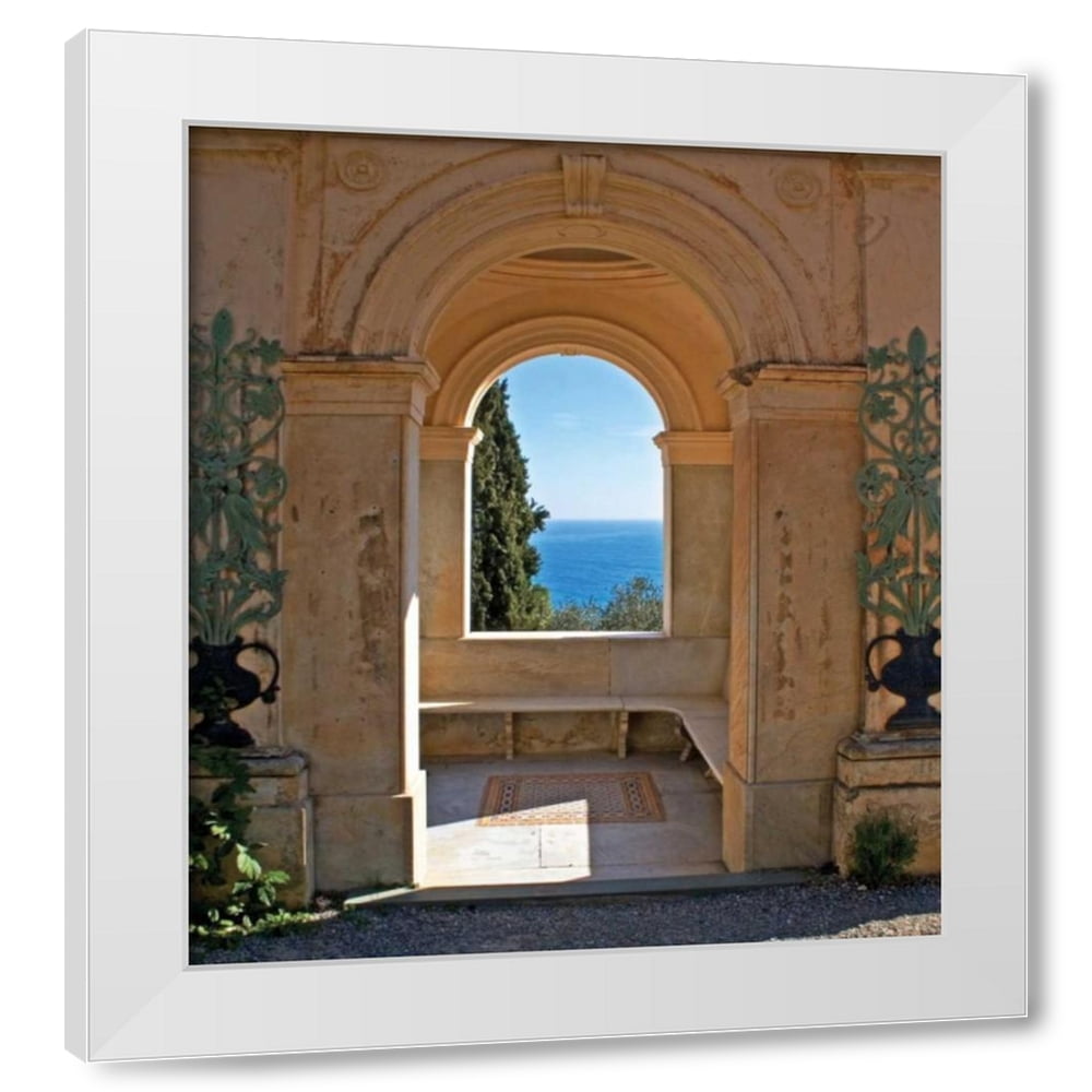 Rita Crane 15x16 White Modern Wood Framed Wall Art Titled - Window to ...