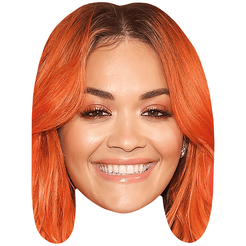 Rita Ora (Red Hair) Celebrity Mask, Flat Card Face, Fancy Dress Mask ...