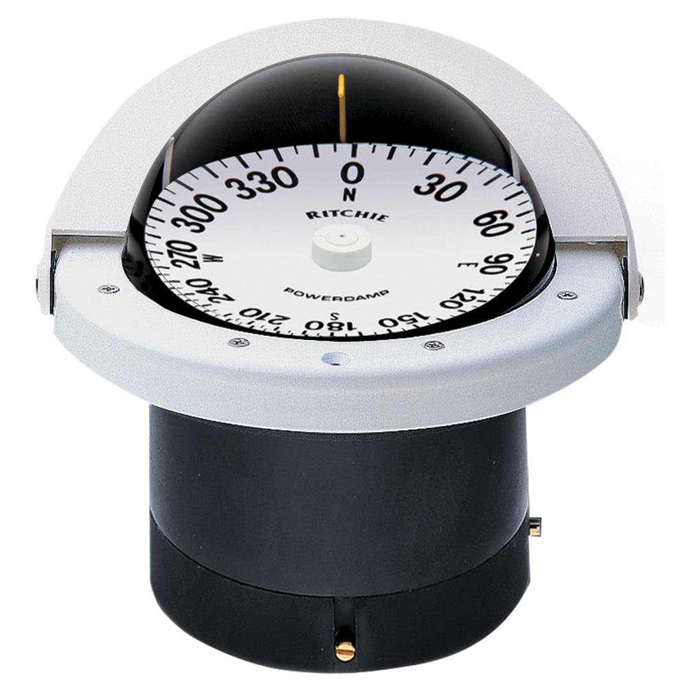 Ritchie Navigator Flush Mount Compass, White, 4.5 Inch Dial, Green LED ...