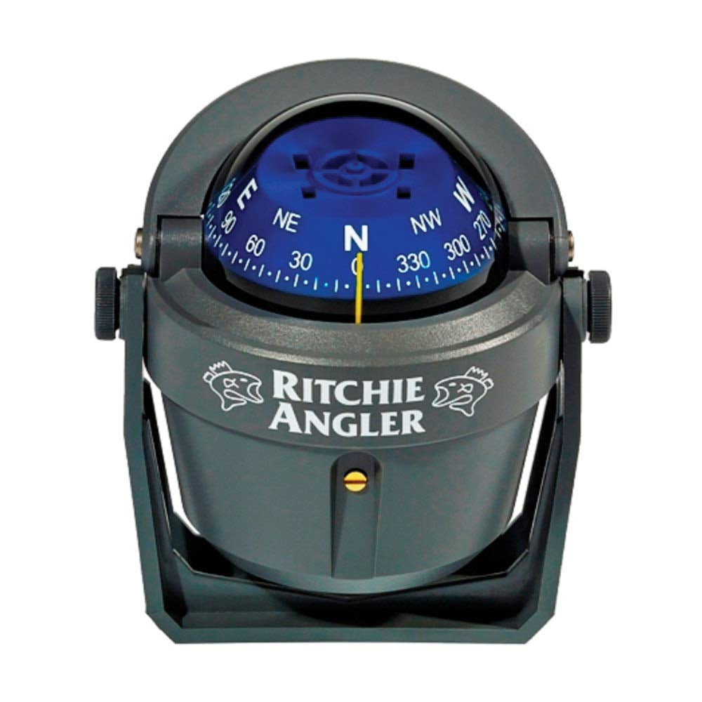 Ritchie Navigation RA-91 Angler Compass - Bracket Mount, Gray with Blue ...