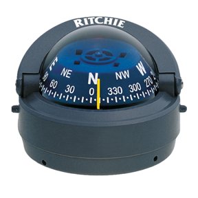 RITCHIE COMPASSES BN-202 Compass, Bulkhead, 4.5" Combi w/ Inclin ...