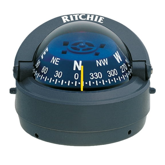 RITCHIE COMPASSES BN-202 Compass, Bulkhead, 4.5" Combi w/ Inclin ...