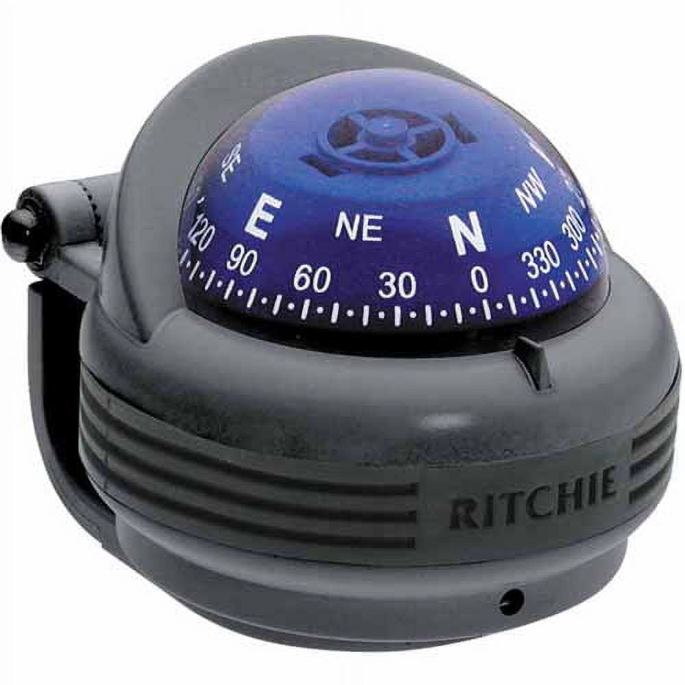 Ritchie TR-31G Trek Bracket-Mount Compass, Grey with Blue Dial ...