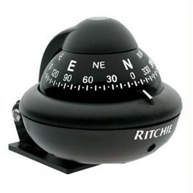 RITCHIE COMPASSES X-10B-M Compass, Bracket Mount, 2" Dial, Black ...