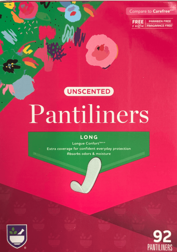 Rite AID Unscented Pantiliners (Long) - 90 Count - Walmart.com
