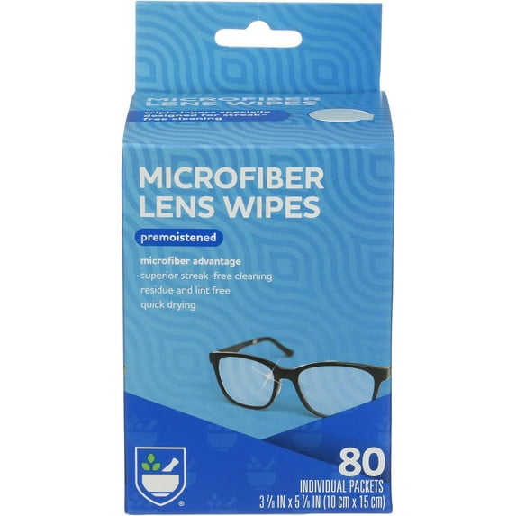 Rite Aid Soft Lens Cleaning Soft Wipes, Premoistened, Individually ...