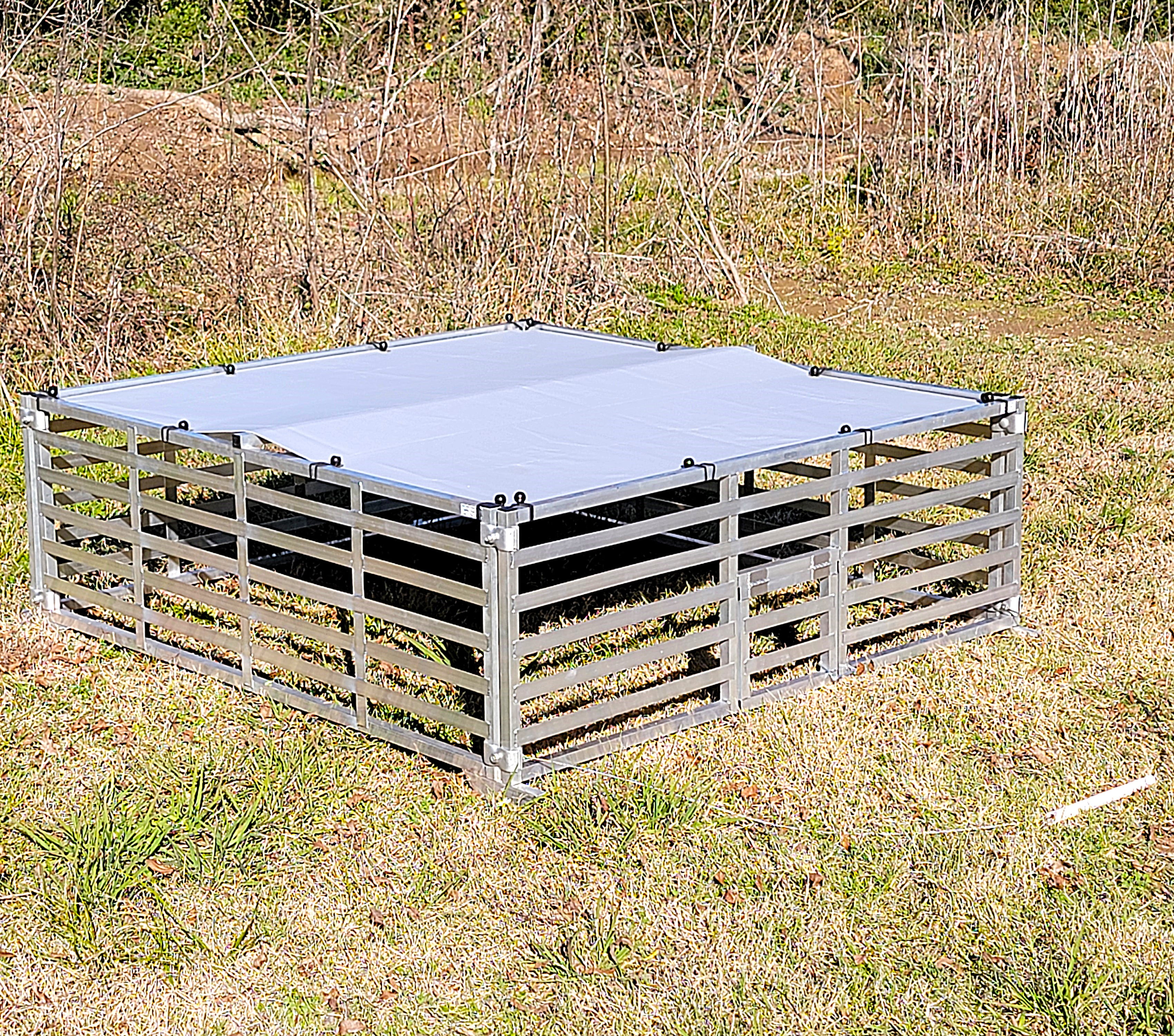 Rite Farm Products Aluminum 5'X5' Mobile Broiler Chicken Tractor Coop ...