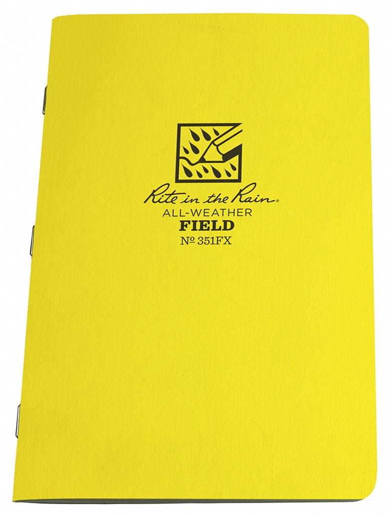 Rite In The Rain All Weather Notebook, 4-5/8" x 7", PK 3 351FX ...