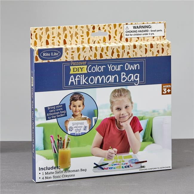 Rite Lite TYKP-AFIK 12 x 10 in. Color Your Own Afikoman Design Bag ...