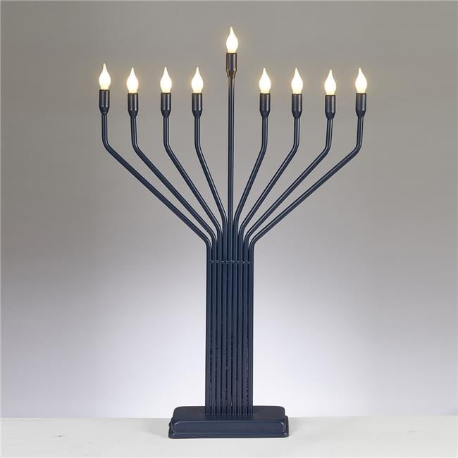 Rite Lite EMJ-16 24 in. Knesset Style Metal LED Menorah Large Display ...