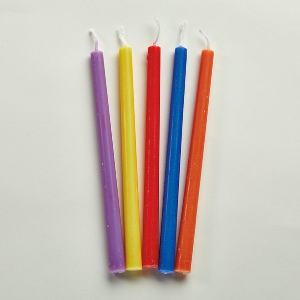 Rite Lite 45ct Deluxe Hanukkah Candles 5.25" - Red/Blue - Walmart ...