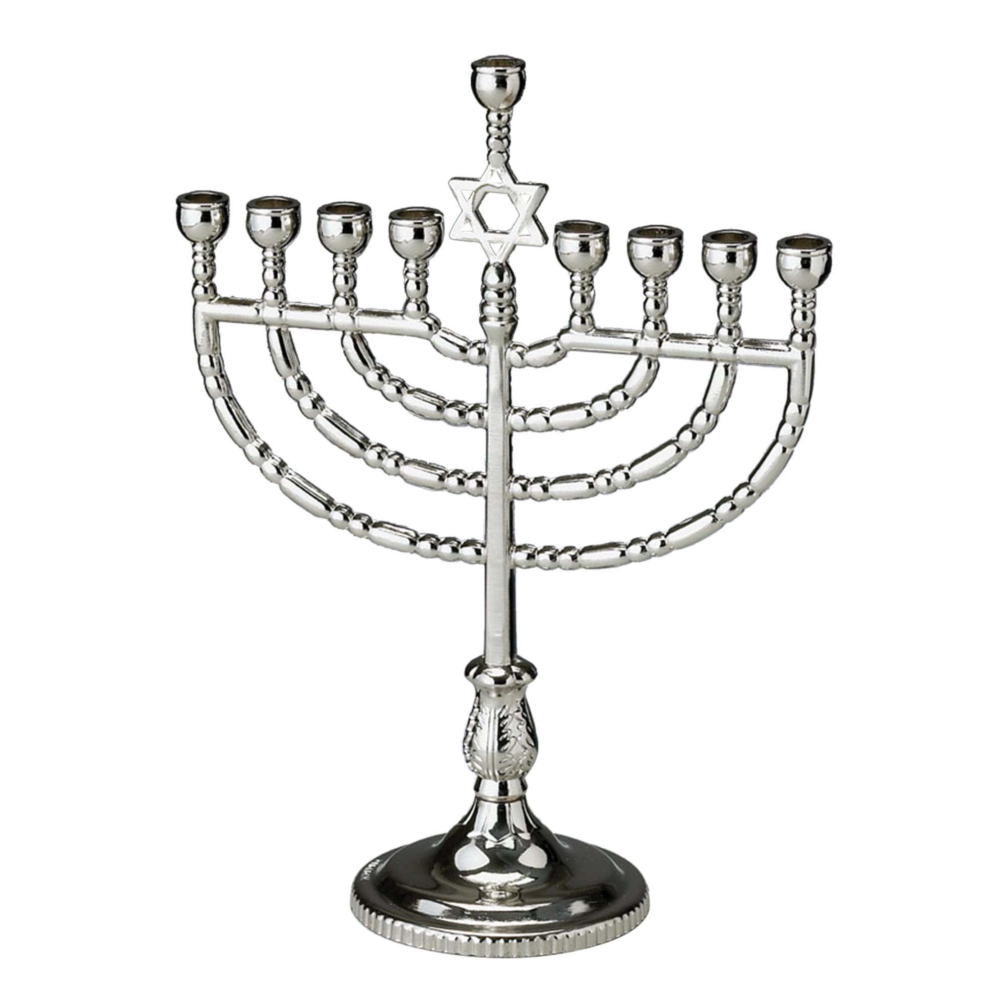 Rite Lite Hanukkah Menorah, 8.5-Inch, Traditional Style, Silver with ...