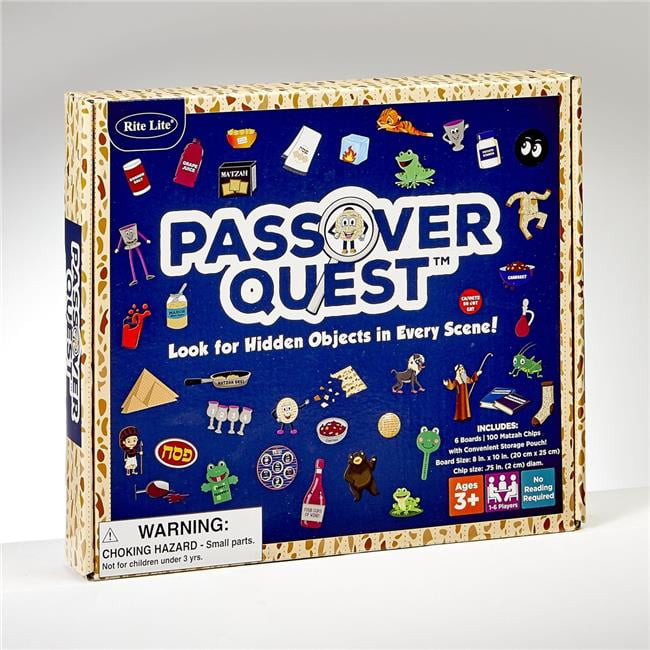 Rite Lite GAP-13 8 x 10 in. Passover 6 Boards Quest Game, 100 Chips per ...