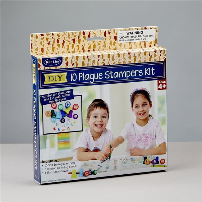 Rite Lite TYKP-STAMP 8 x 7 in. Passover 10 Plagues Stampers Kit ...