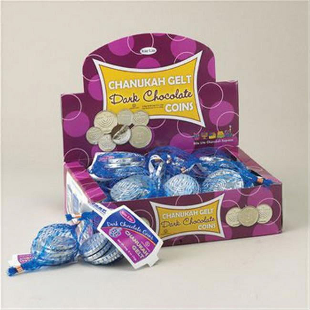 Rite Lite CH-GELT-SB Chanukah Gelt Dark Chocolate Coins - 24 Bags ...