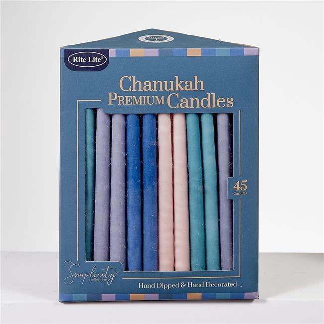 Rite Lite C-10-SMP Deluxe Hand-Dipped Chanukah Candles, Simplicity ...