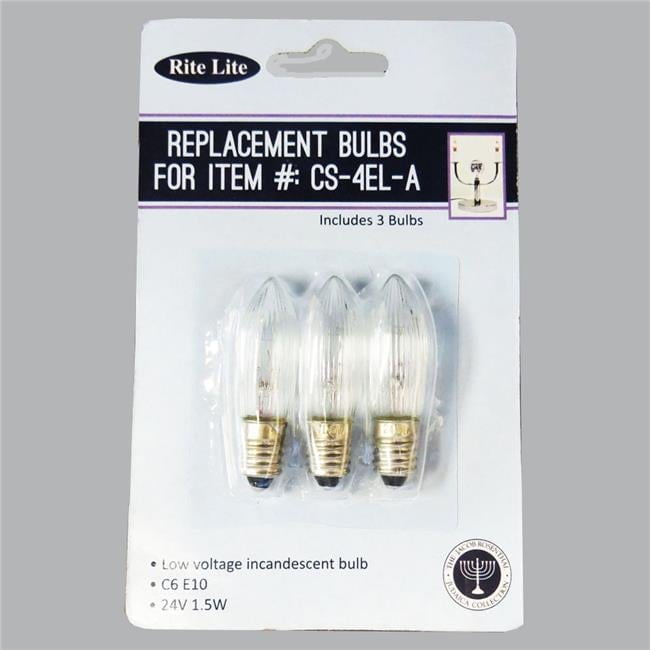 Rite Lite Replacement Bulbs For CS-4-EL-A Carded - Walmart.com