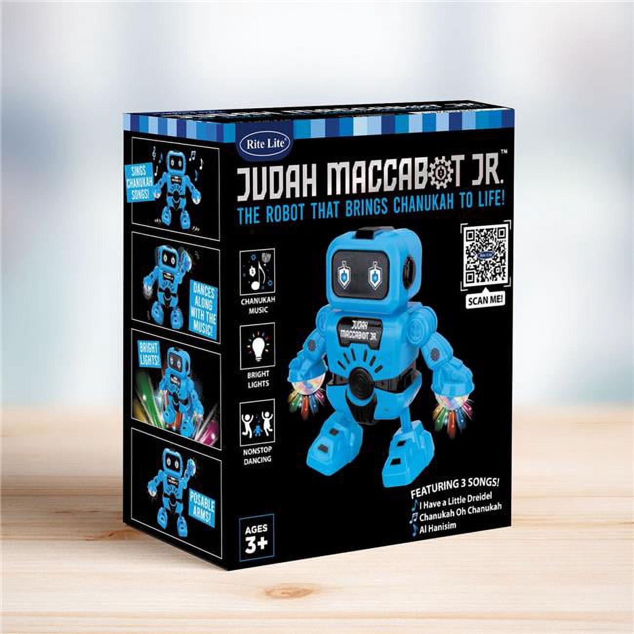 Rite Lite TY-ROBOT-JR 7.5 in. Judah Maccabot Jr Plastic Dancing Robot ...