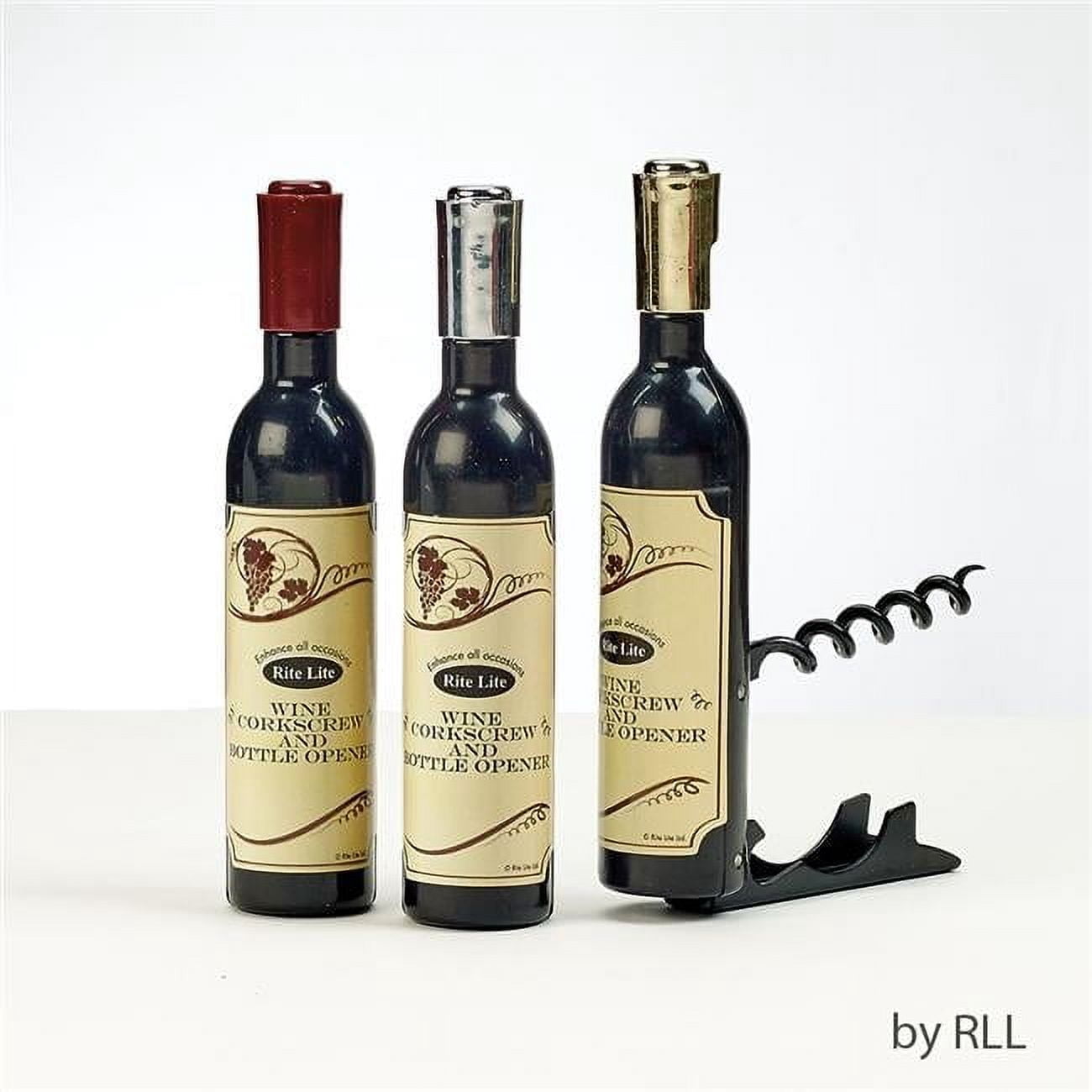 Rite Lite Wine Bottle Opener - Bottle Shaped - Gift Box Case Pack Of 12 ...