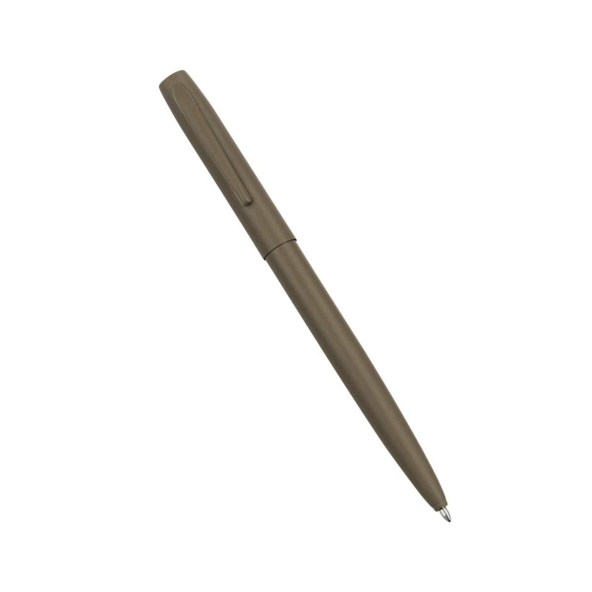 Rite in the Rain All-Weather Flat Dark Earth Metal Clicker Pen - Black ...