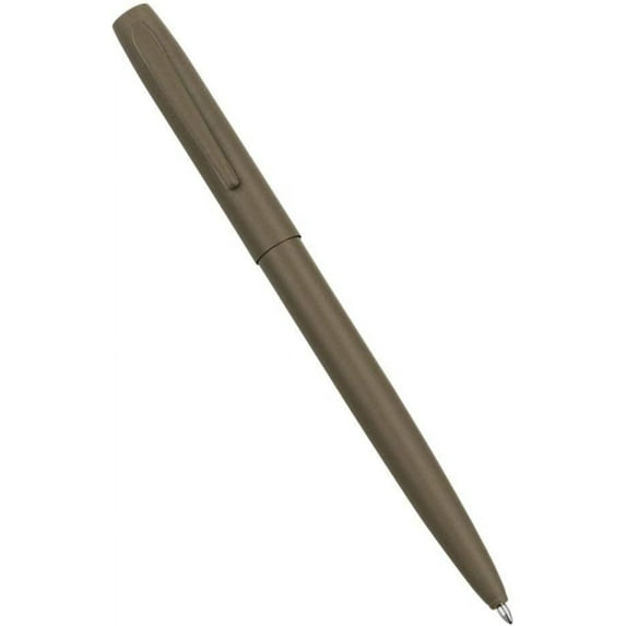 Rite in the Rain All-Weather Flat Dark Earth Metal Clicker Pen - Black ...