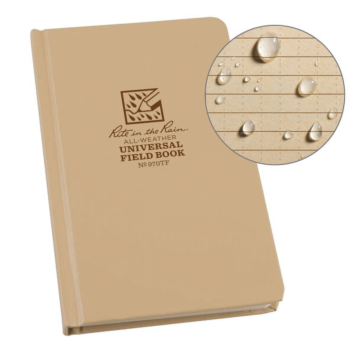 Rite in the Rain Hardcover Notebook, 4 3/4" x 7 1/2", Universal Rule ...