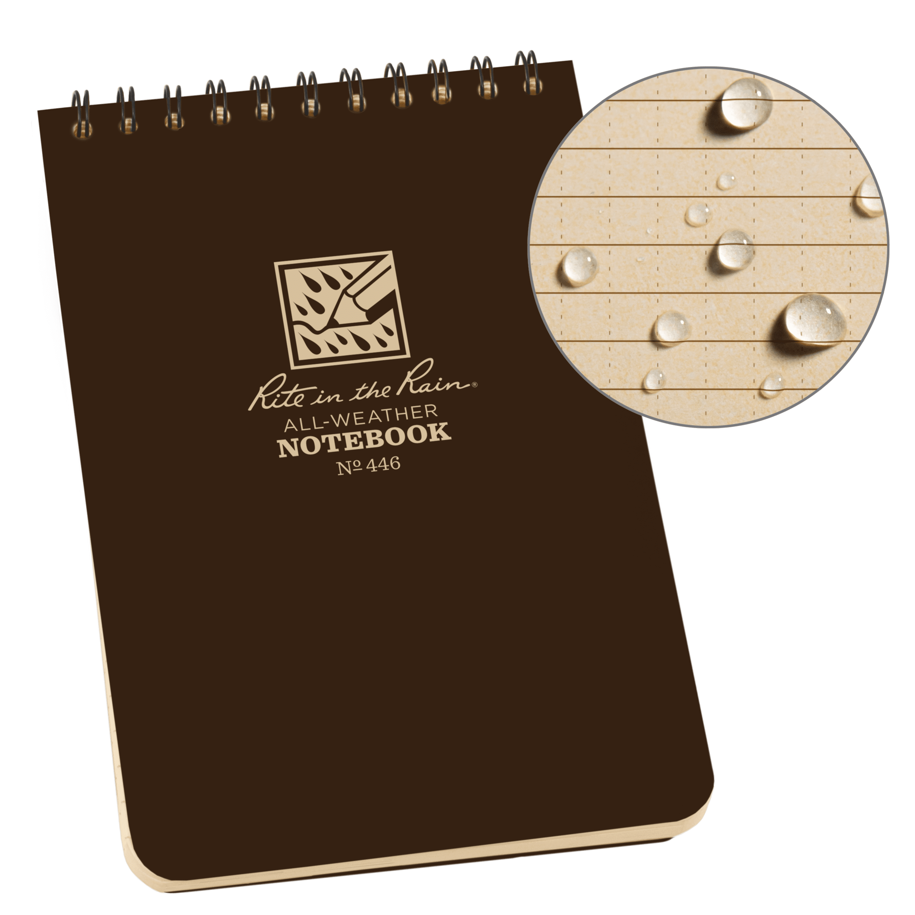 Rite in the Rain Weatherproof Notebook, 4" x 6" Universal Page Pattern ...