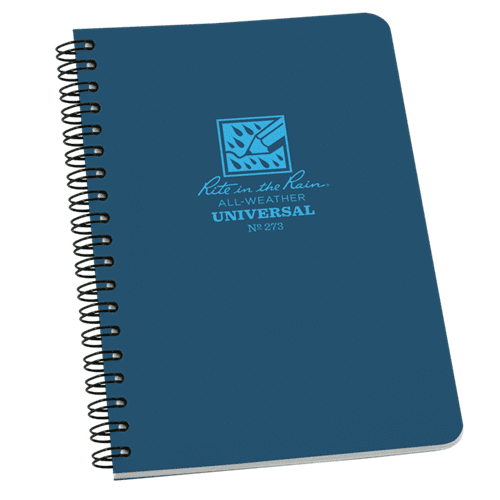 Polydura Side-Spiral Notebook 4.875'' x 7'' with All-Weather Paper and ...