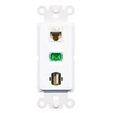 RiteAV 1 Port CAT6 SC-APC-Simplex USB2 Coupler Jack Insert Rocker ...