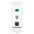 RiteAV 1 Port CAT6-SHIELDED Phone SC-APC-Simplex Coupler Jack Insert ...