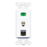 RiteAV 1 Port CAT6-SHIELDED Phone SC-APC-Simplex Coupler Jack Insert ...
