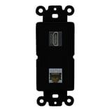 RiteAV 1 Port CAT6A HDMI Coupler Jack Insert Rocker Module Female ...